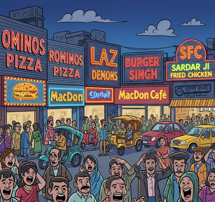 Copycat Restaurants in Delhi: Dominos, McDonald’s & KFC Knockoffs Satire