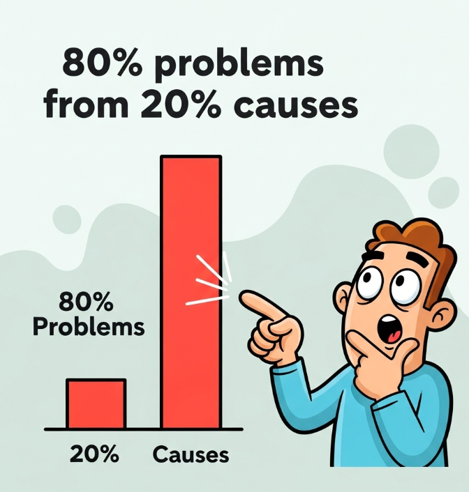 Pareto Principle in Six Sigma – The 80/20 Rule for Freshers Explained